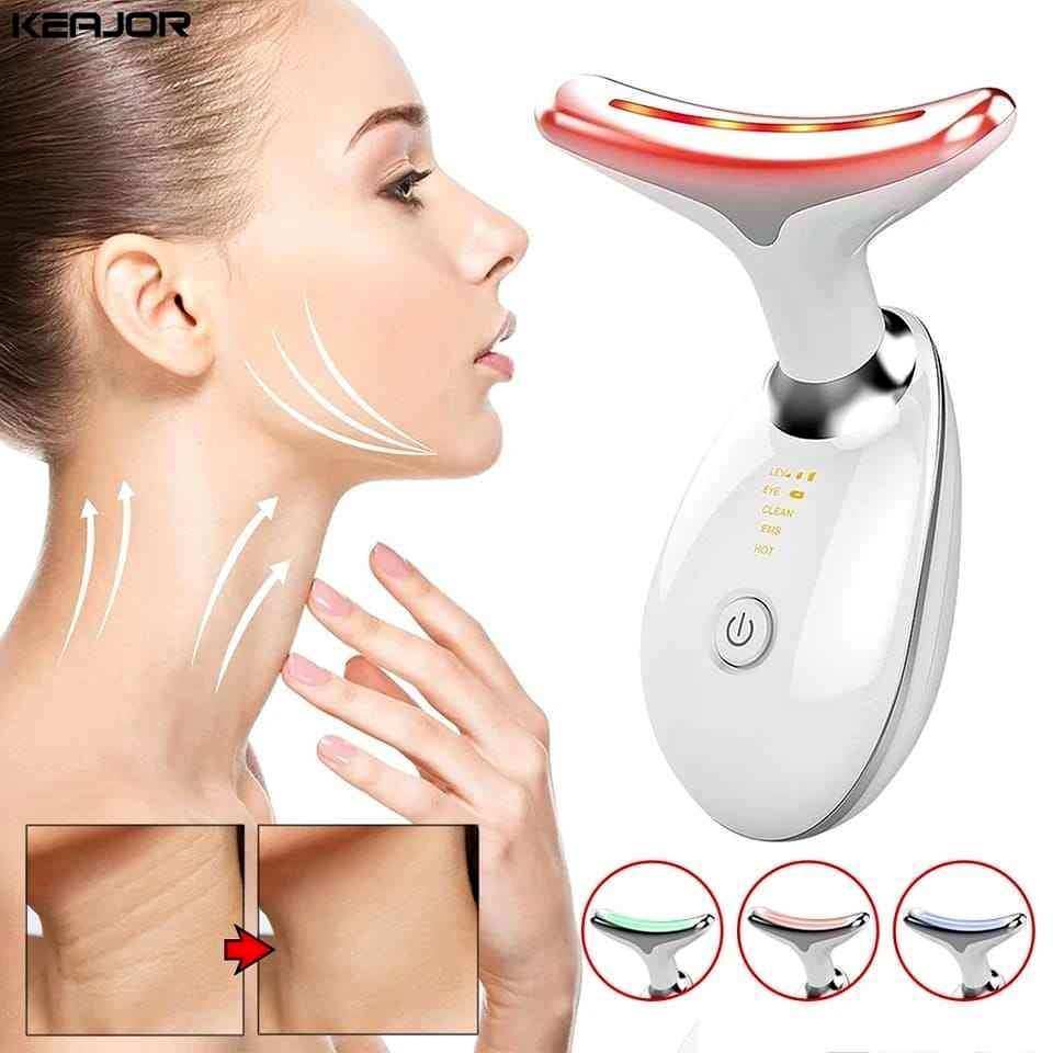 MASAJEADOR FACIAL CON LUZ LED|ENVÍO GRATIS – SiempreBellaPeru